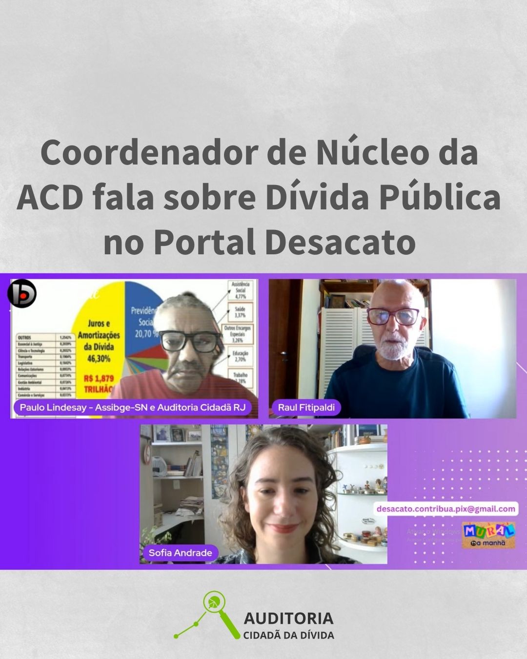 Coordenador de Núcleo da ACD fala sobre Dívida Pública no Portal ...